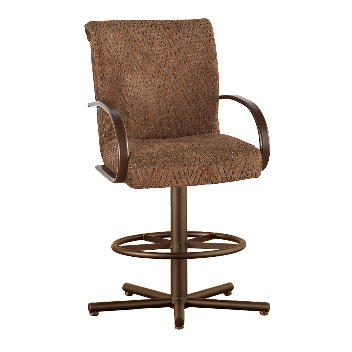 Durant Swivel-Tilt Bar Stool with Arms – LuxBilliards.com