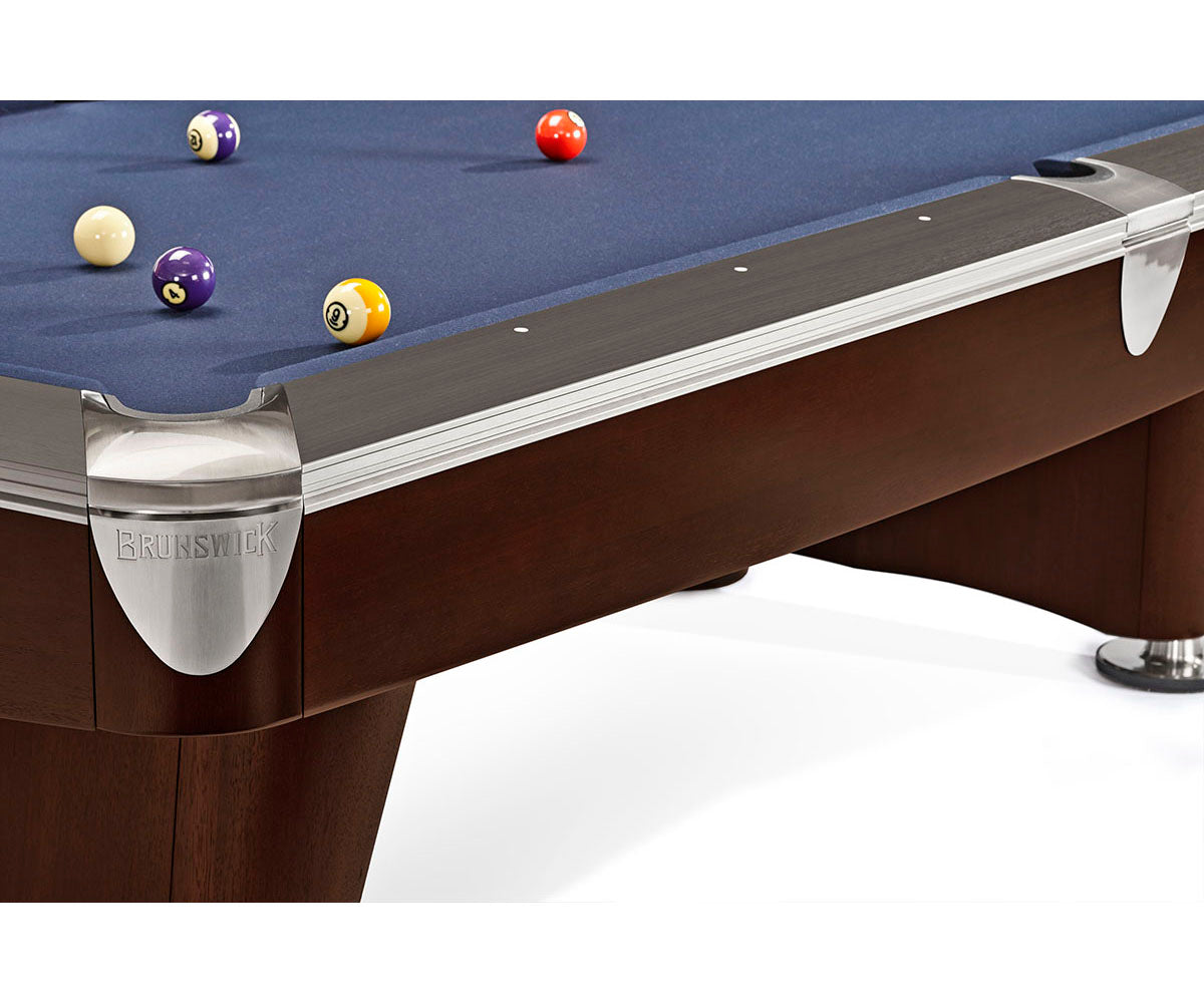 Brunswick 8ft Gold Crown VI Pool Table with Drop Pockets - Skyline Wal ...
